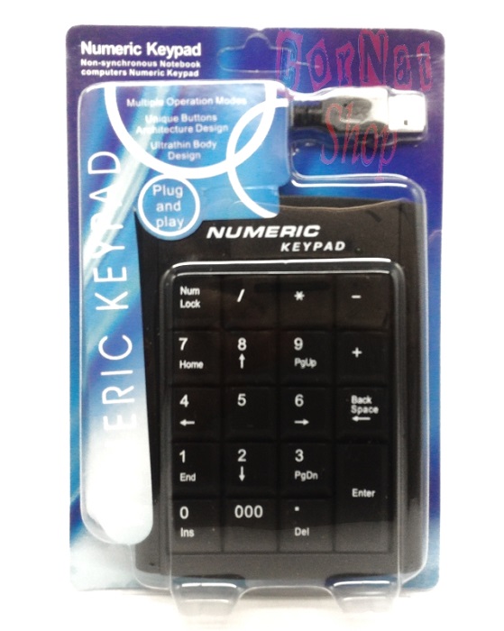 Keypad Angka Numerik USB Untuk Laptop / Notebook Accounting Kasir ...