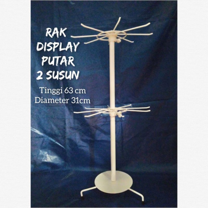 RAK TEBAL DISPLAY PUTAR MATAHARI IMPORT 2 SUSUN bagus solo hanger ...