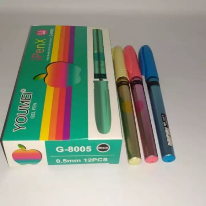 1pak pulpen YOUMEI gel pen / Pulpen Apple/ Pulpen iPenX gell | Lazada ...