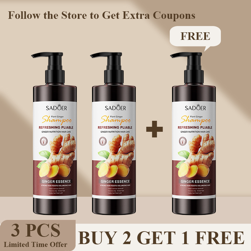 Shampo Jahe 500ml Shampo Penumbuh Rambut Tebal Anti Ketombe Gatal Anti ...