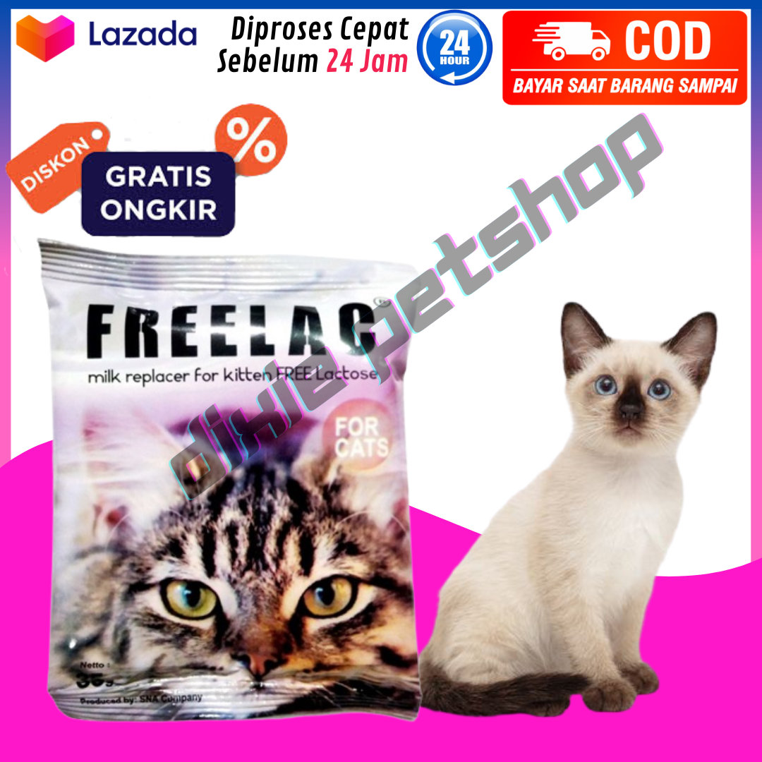 TERLARIS!!! Freelac susu anak kucing free lactosa milk replacer sachet ...
