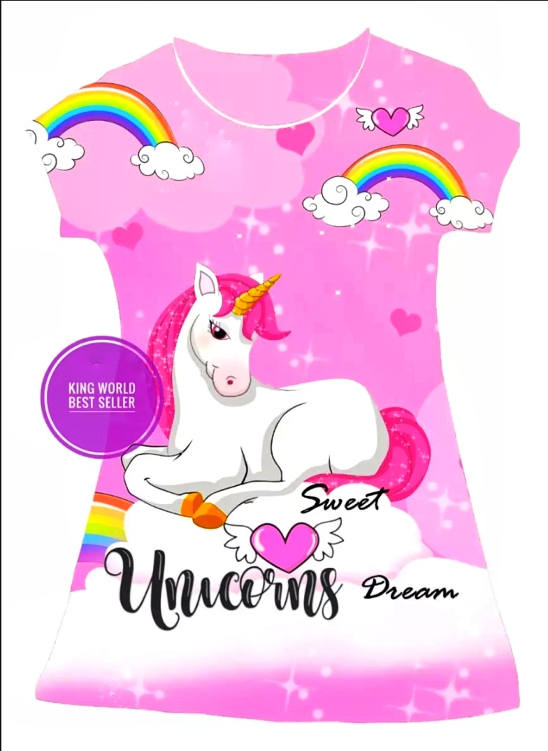 Daster Frozen // Dress Frozen // Gaun Frozen Anak Perempuan UNICORN ...