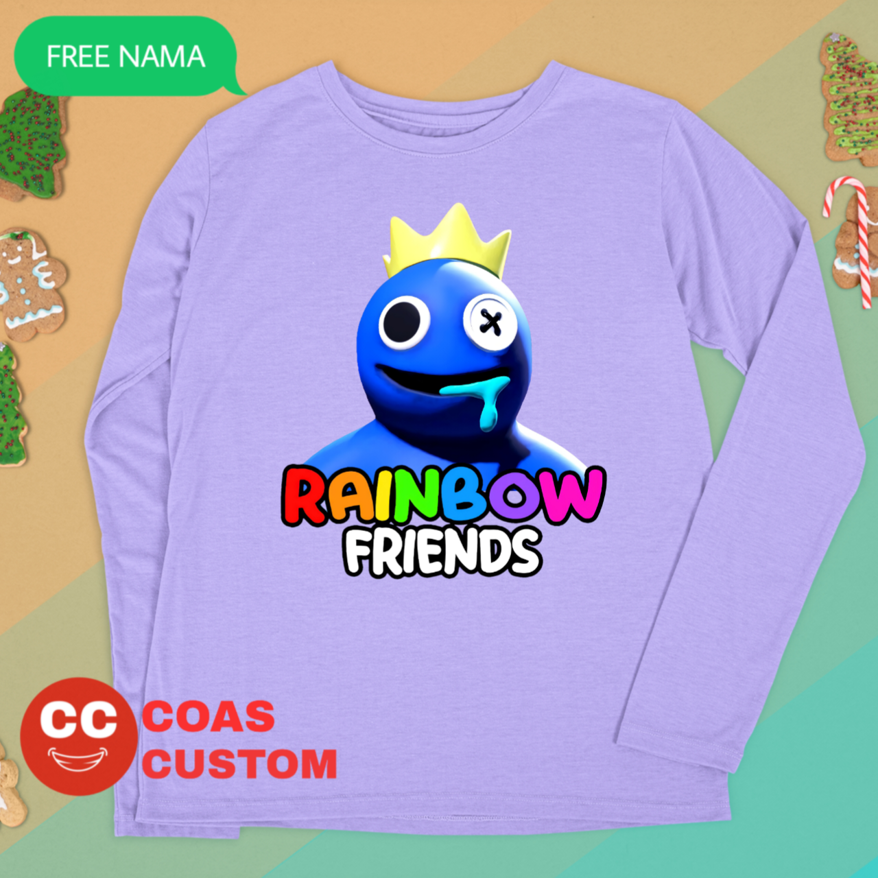 BAJU RAINBOW FRIENDS KAOS ANAK LENGAN PANJANG | Lazada Indonesia