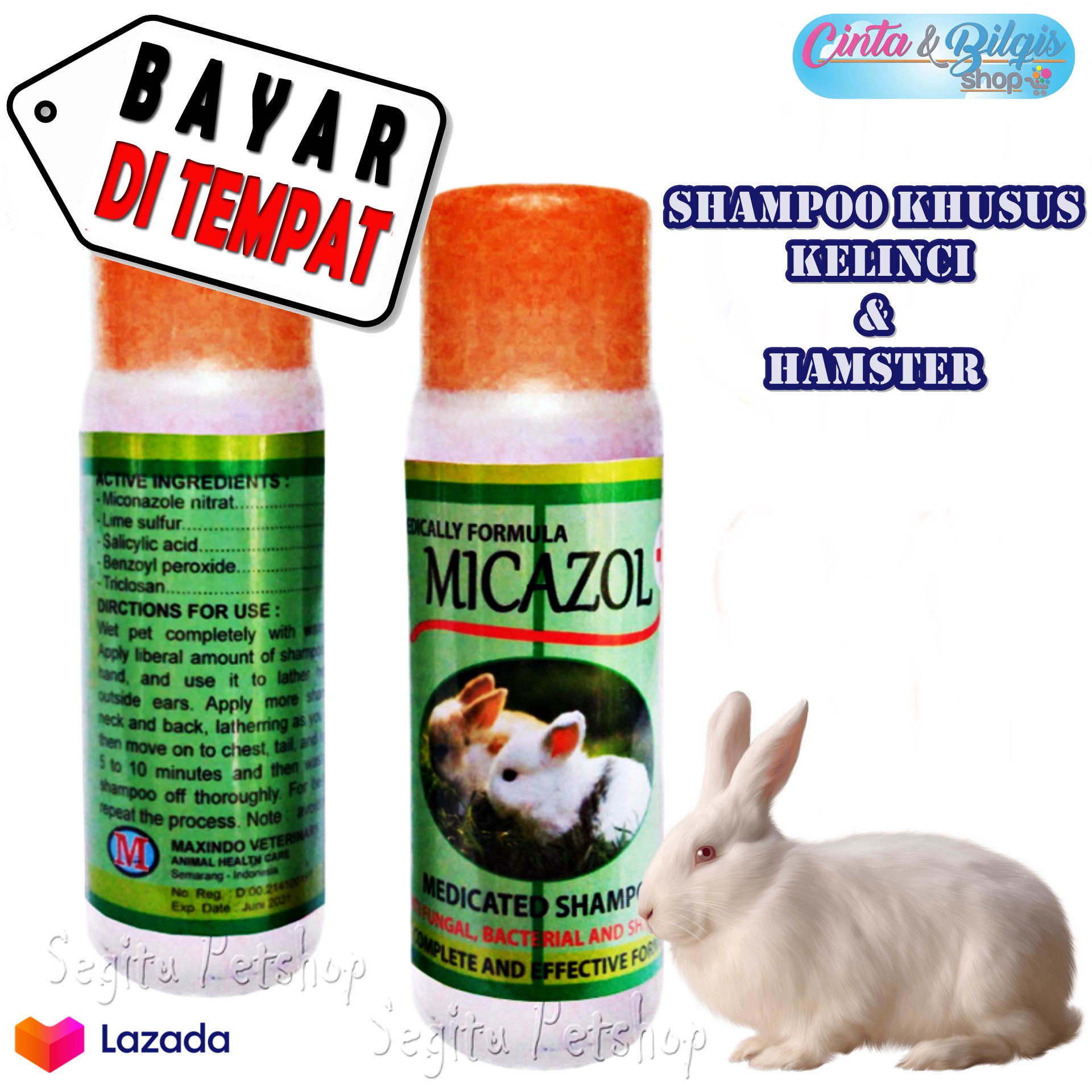 SHAMPOO KELINCI HAMSTER ANTI JAMUR SCABIES SHAMPO KELINCI SAMPO HAMSTER ...