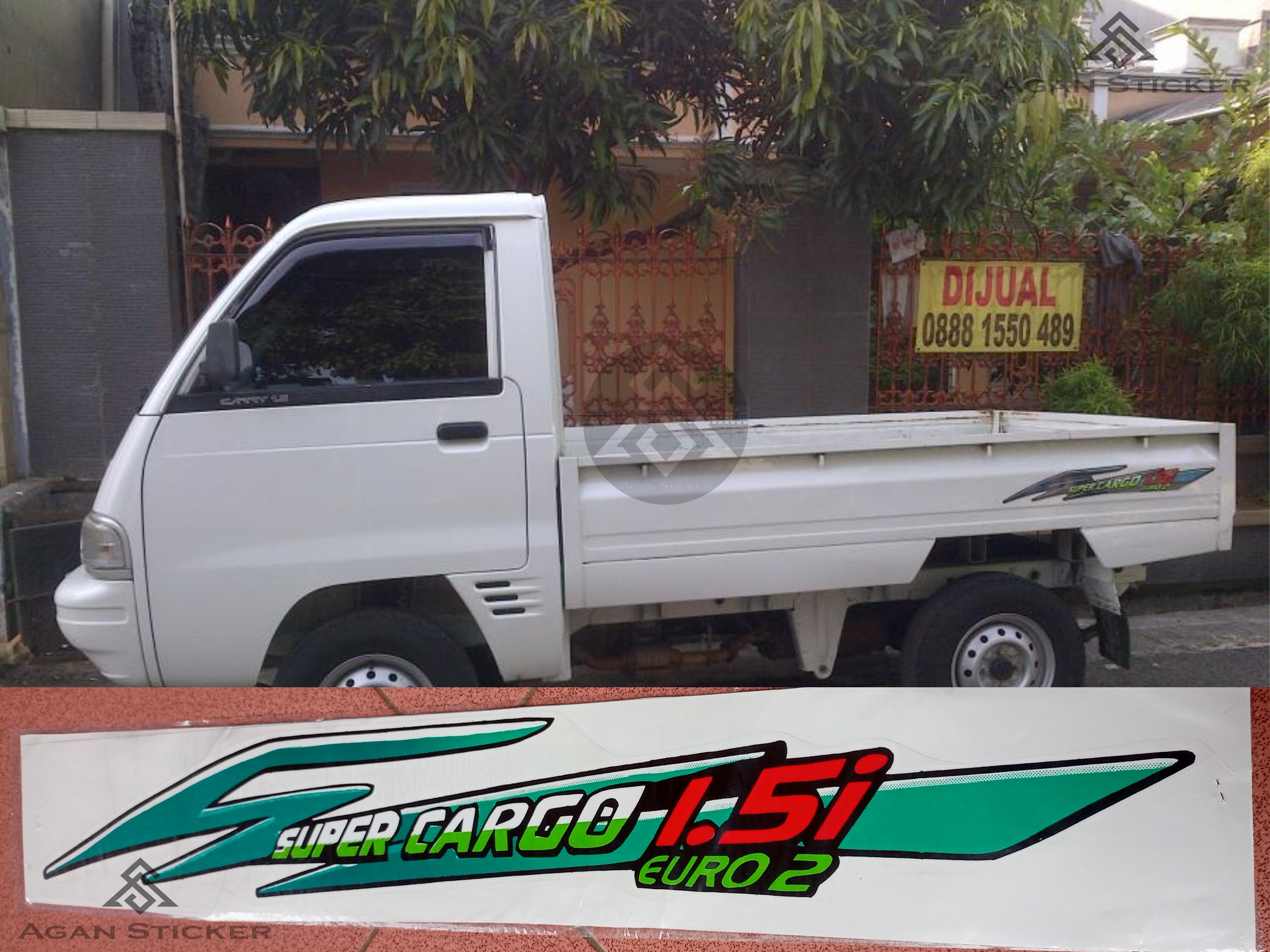 Stiker mobil carry super cargo 1.5 stiker body mobil pickup sticker ...