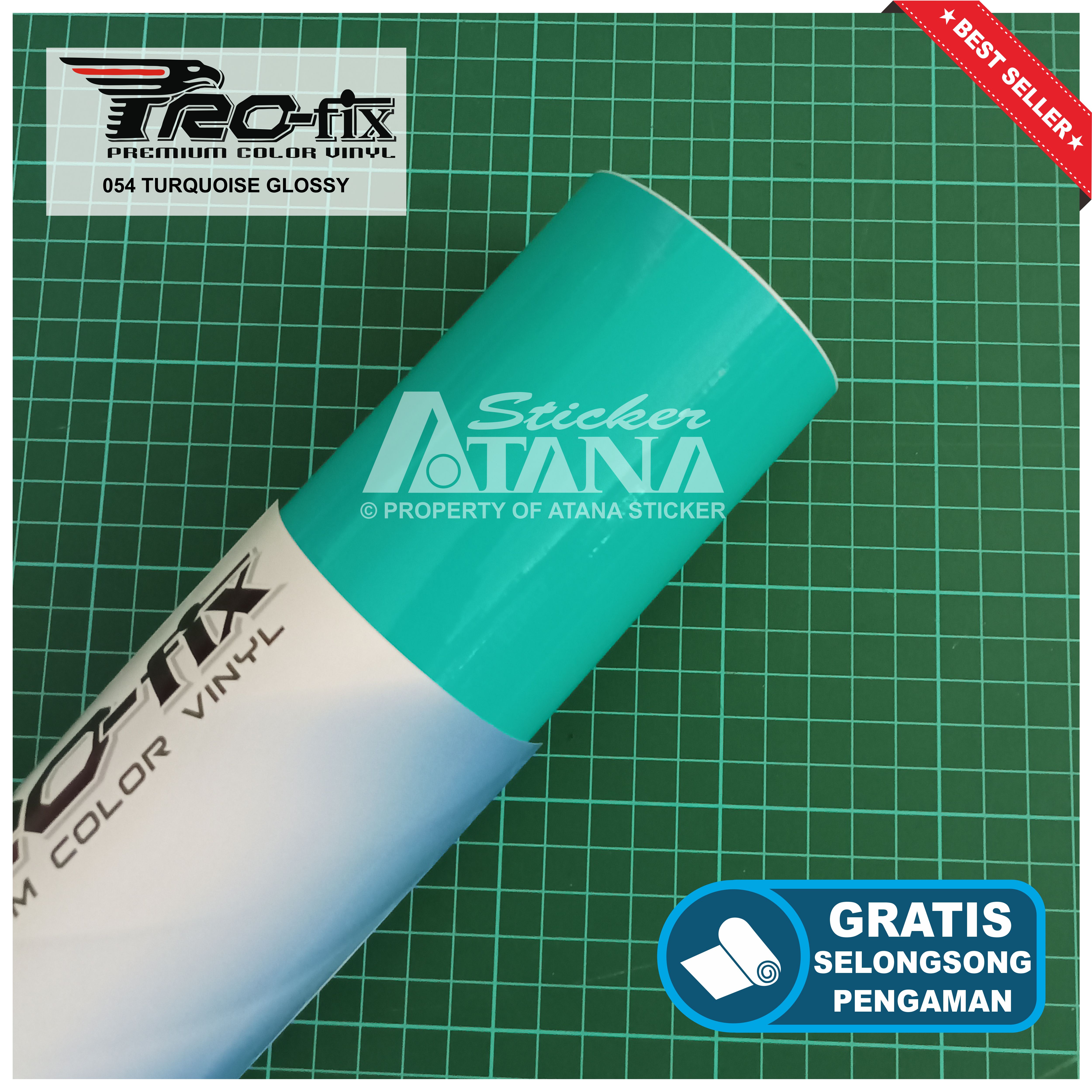 Skotlet Tosca Glossy Scotlet Turquoise Stiker Tukish Metalik Sticker ...