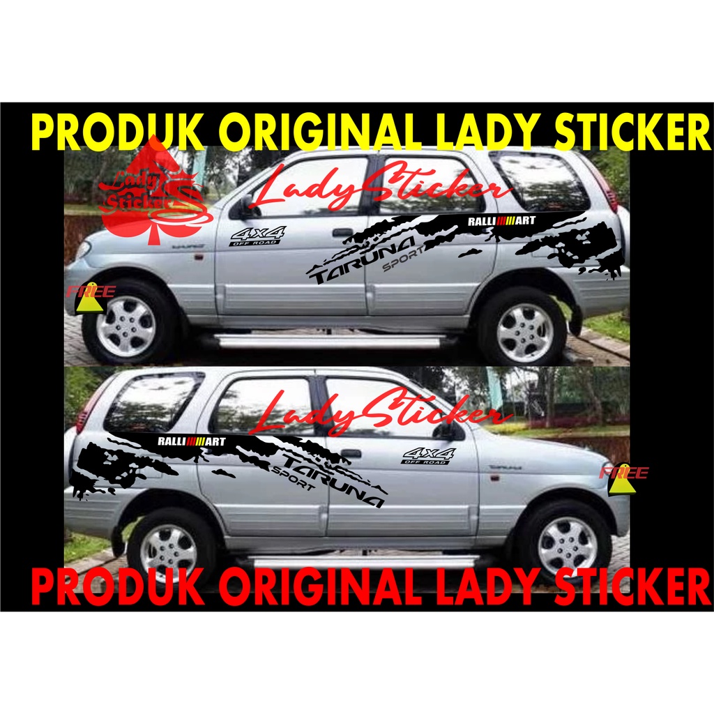 STICKER STIKER MOBIL TARUNA STICKER MOBIL DAIHATSU TARUNA 4X4 OFF ROAD ...