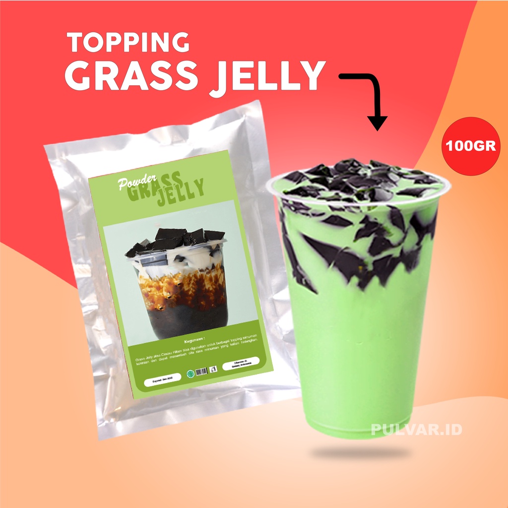 CINCAU HITAM / GRASS JELLY POWDER / CINCAU POWDER / CINCAU HITAM 100GR ...