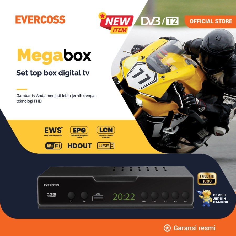 Evercoss Set Top Box Pro / Evercross Max STB TV Digital Full HD ...