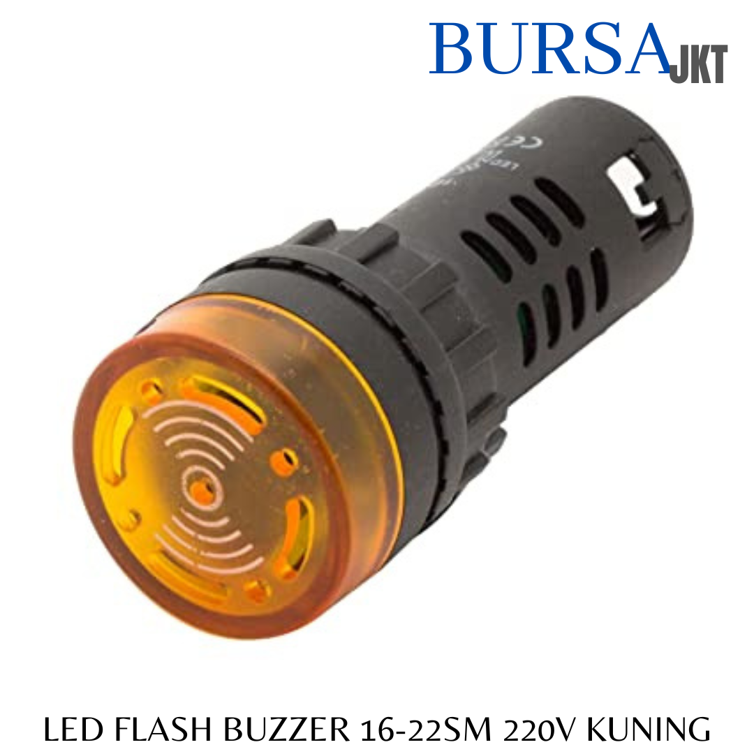 LAMPU FLASH BUZZER LED PILOT BEEPER ALARM SIGNAL AD 16-22SM 220V ...