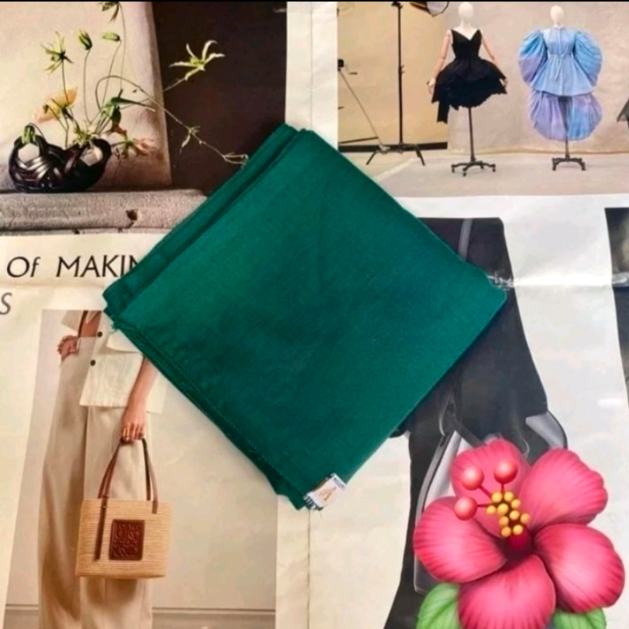 Hijab Paris Jadul Varisha Red Rose/ Paris Jadul | Nasya Hijab Store ...