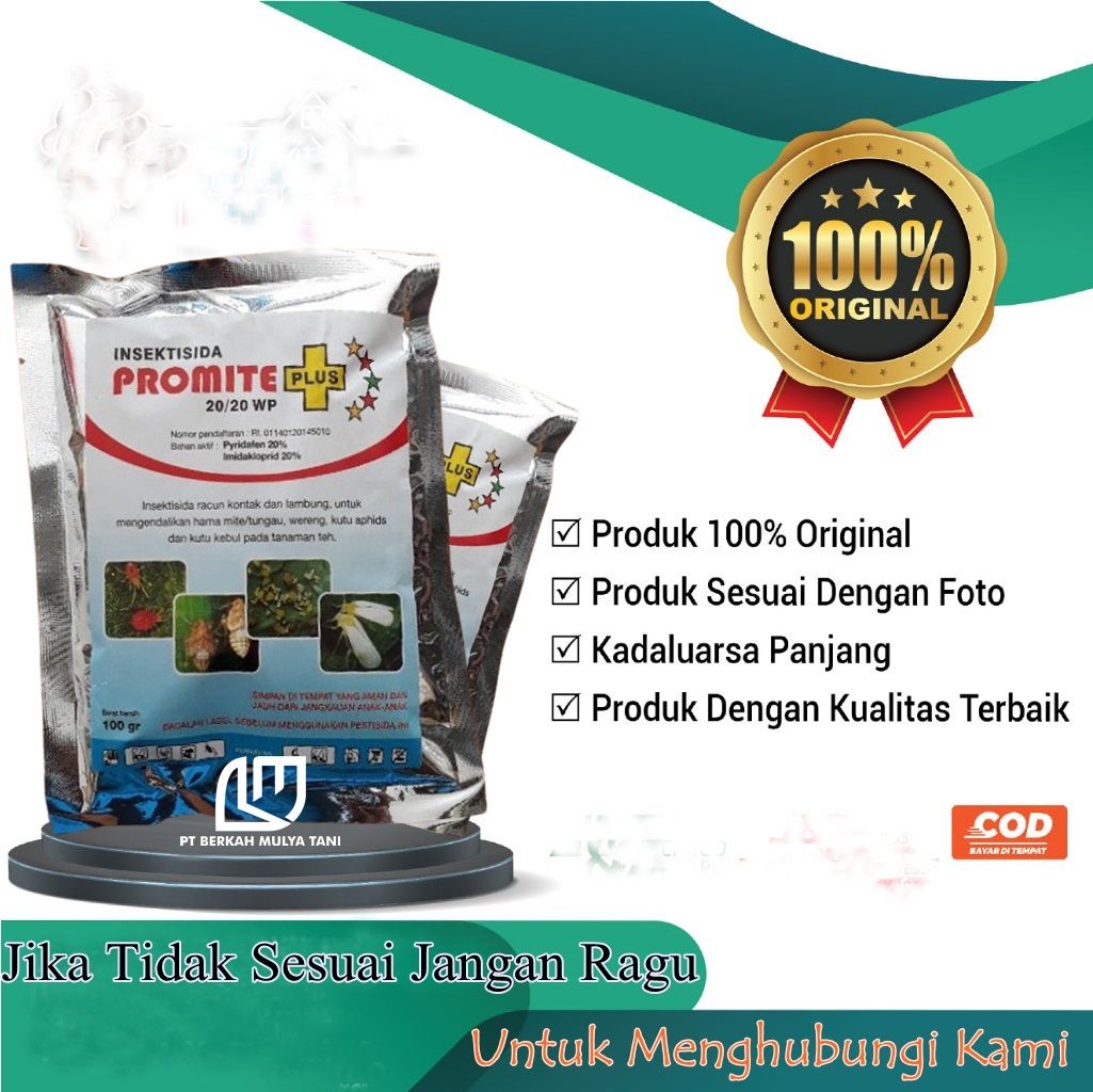 Akarisida Promite Plus 20/20 WP Obat Hama Tungau Thrips Promite 100 ...