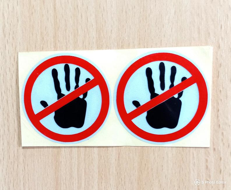 sticker sticker di larang harga perlembar | Lazada Indonesia