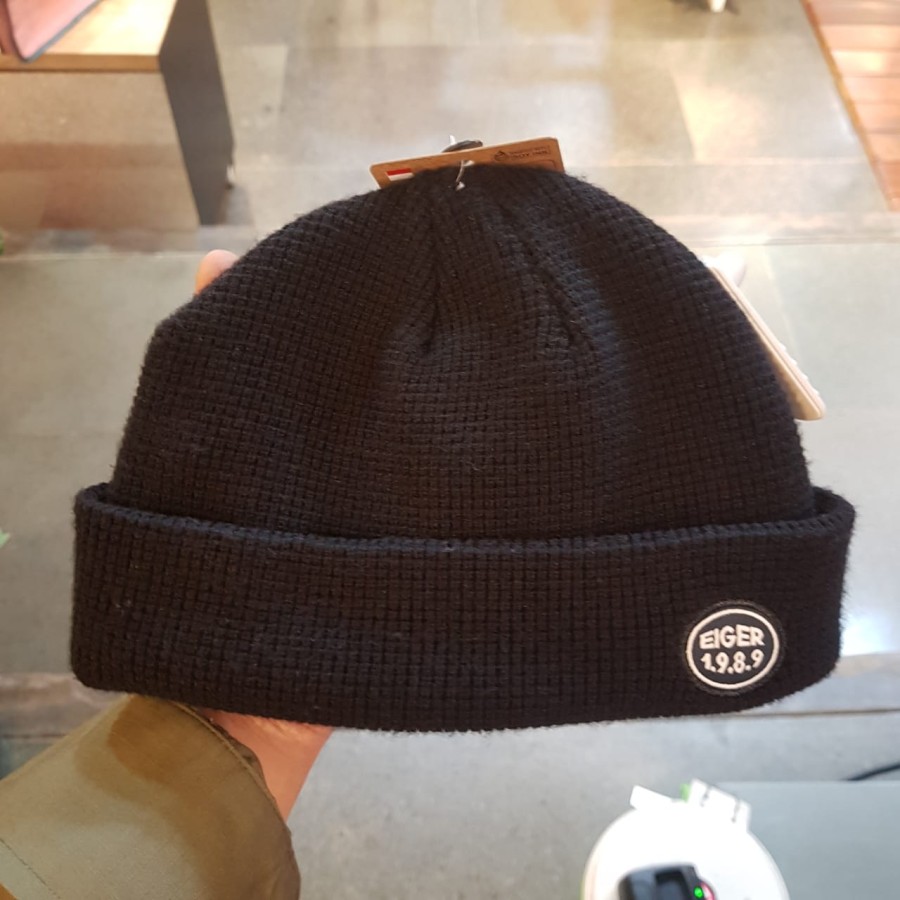 KUPLUK ORIGINAL EIGER WANDERHAUL BEANIES - BLACK | Lazada Indonesia