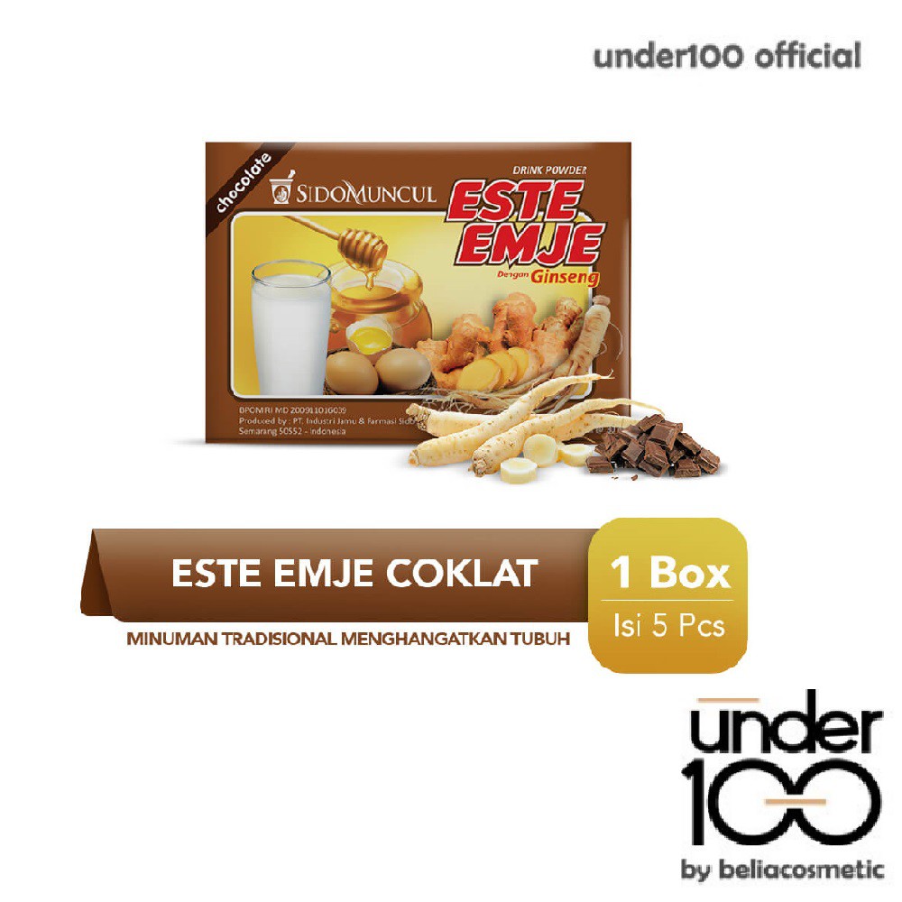 ESTEEMJE Gingseng Jahe SidoMuncul Drink Powder Original, Coklat, dan ...