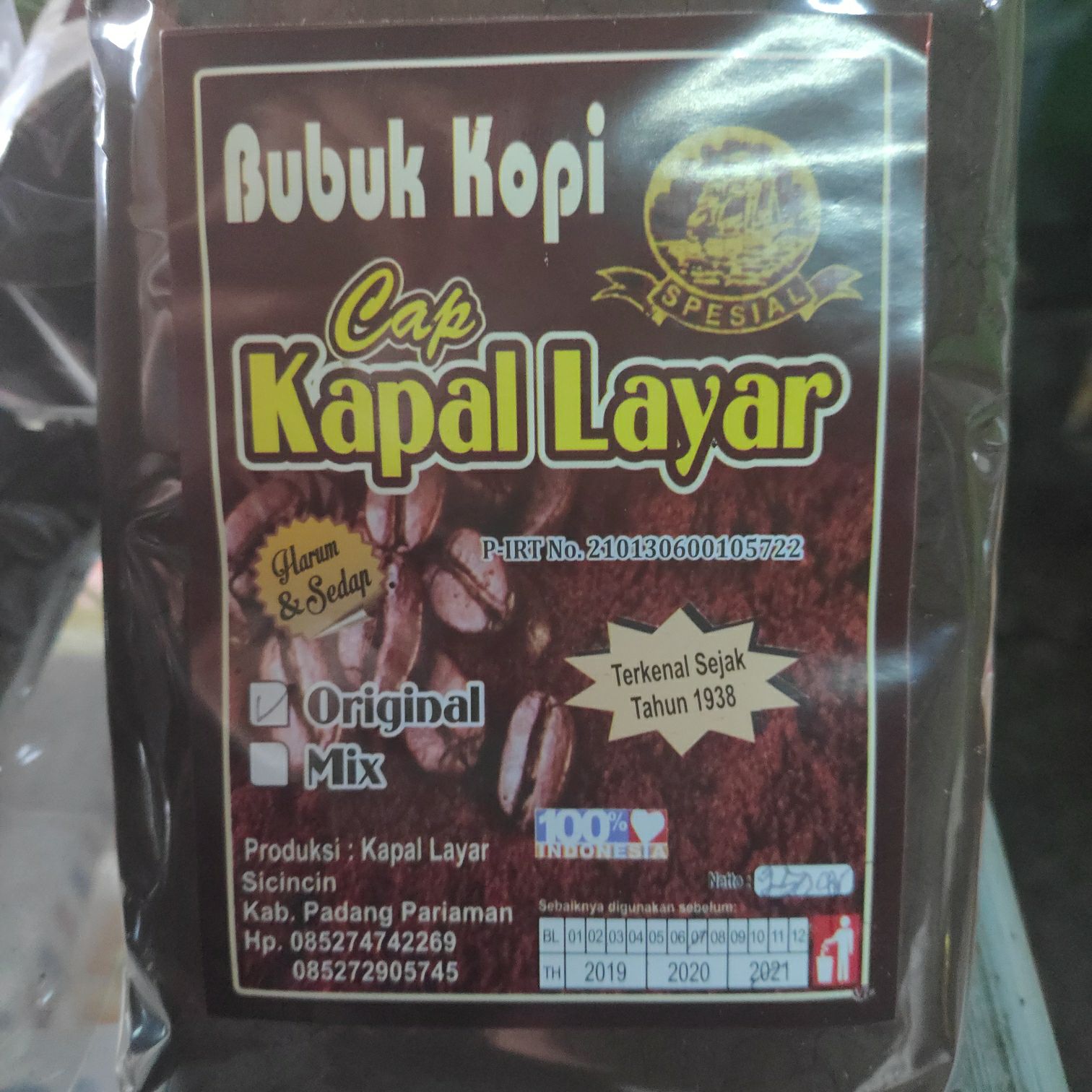 kopi cap kapal layar original 250g | Lazada Indonesia