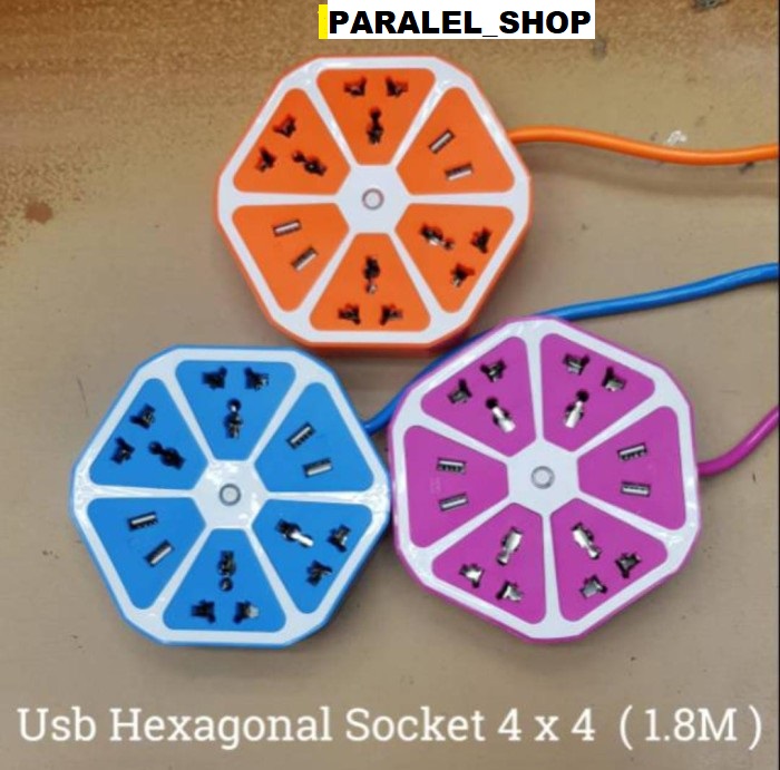 TERMINAL USB HEXAGONAL 4 LUBANG USB / 4 TERMINAL BIASA | Lazada Indonesia