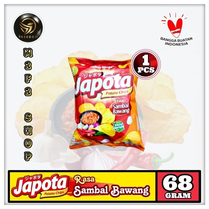 Keripik Kentang Japota Potato Chips Sambal Bawang - 68 gr | Lazada ...