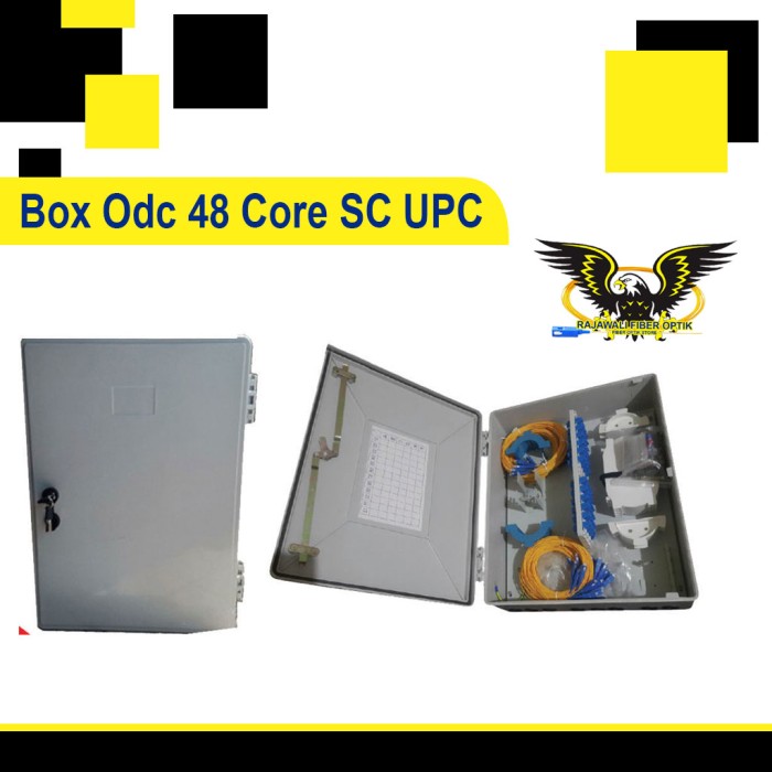 BOX Odc 48 Core Pole SC UPC Lengkap Pigtail Adaptor Upc Protec Sleeve ...
