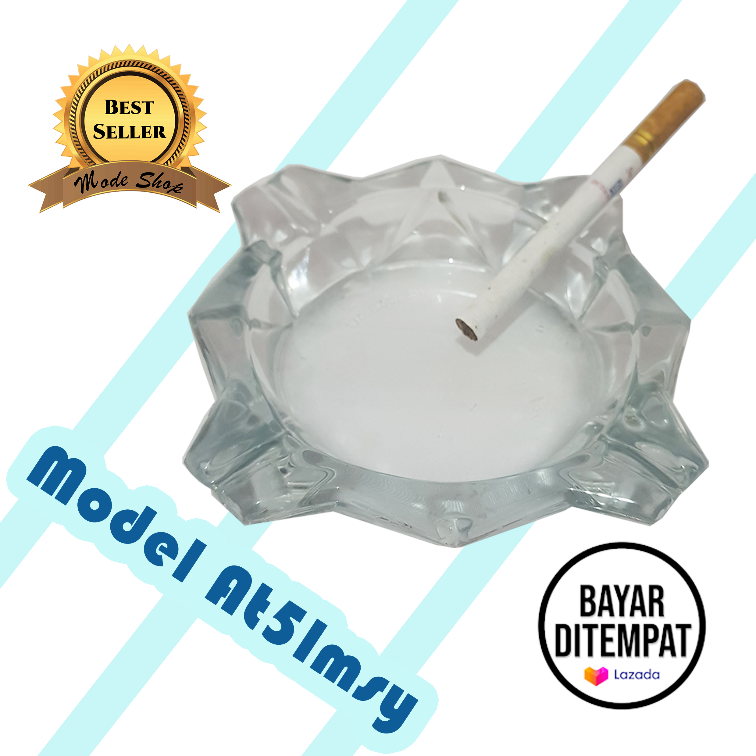 Asbak Rokok Kaca / Glass Ashtray / Asbak Kaca Model AT51MSY Paling ...