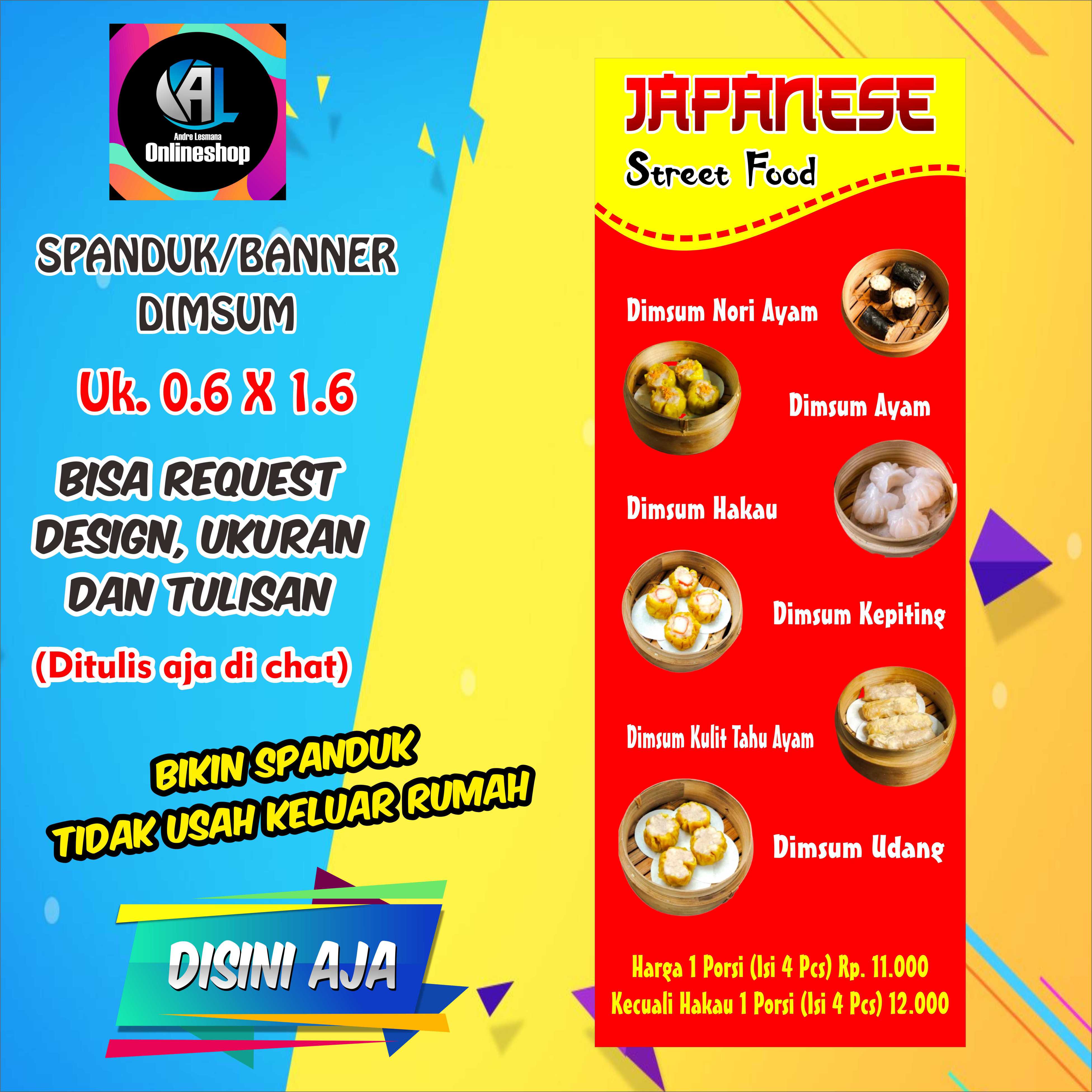 Spanduk Banner Japanese Stret Food Dimsum | Lazada Indonesia