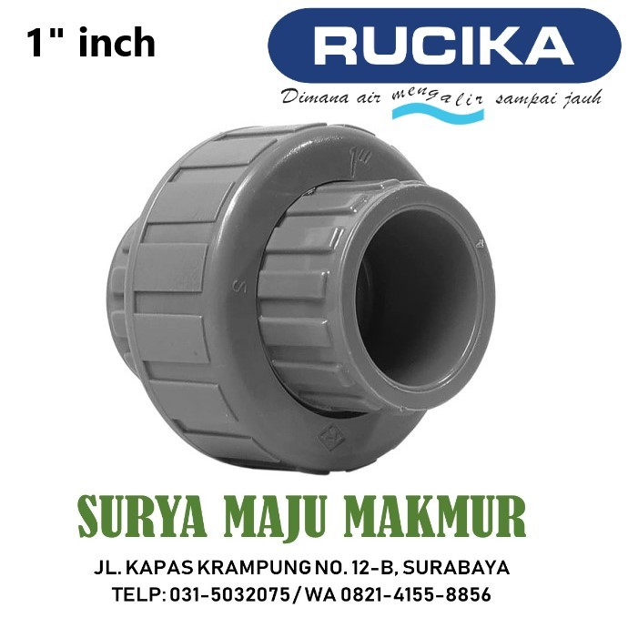 Water Mur Moor Drat 1" inch RUCIKA watermur polos Union Thread AW PVC | Lazada Indonesia