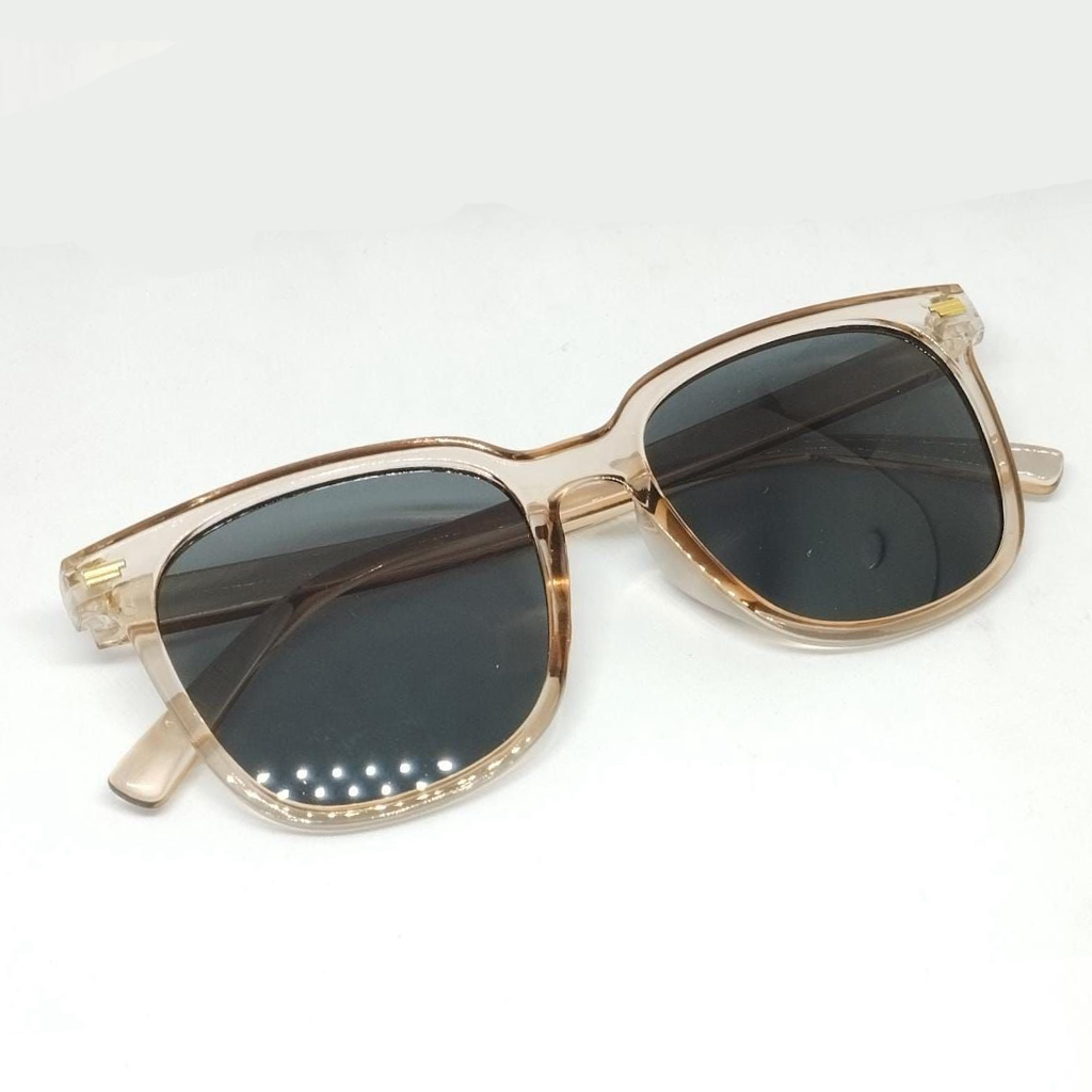 GTB Kacamata Priawanita Frame Kotak Besar Lensa Cermin Flat Gaya Korea ...