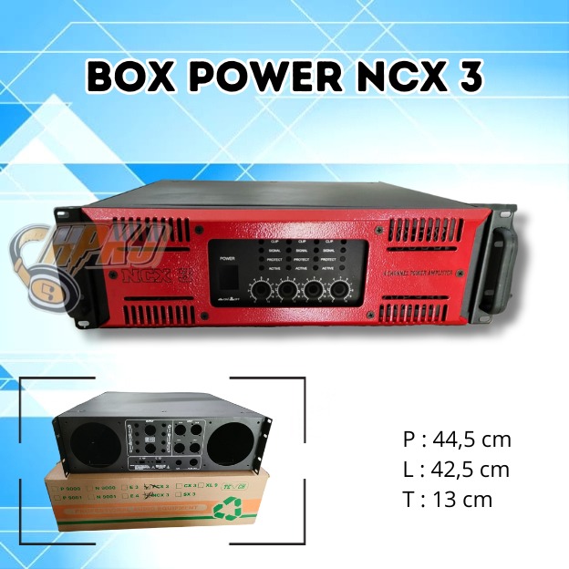 BOX POWER AMPLIFIER NCX-3 3u box power ampli 4ch NCX 3 | Lazada Indonesia
