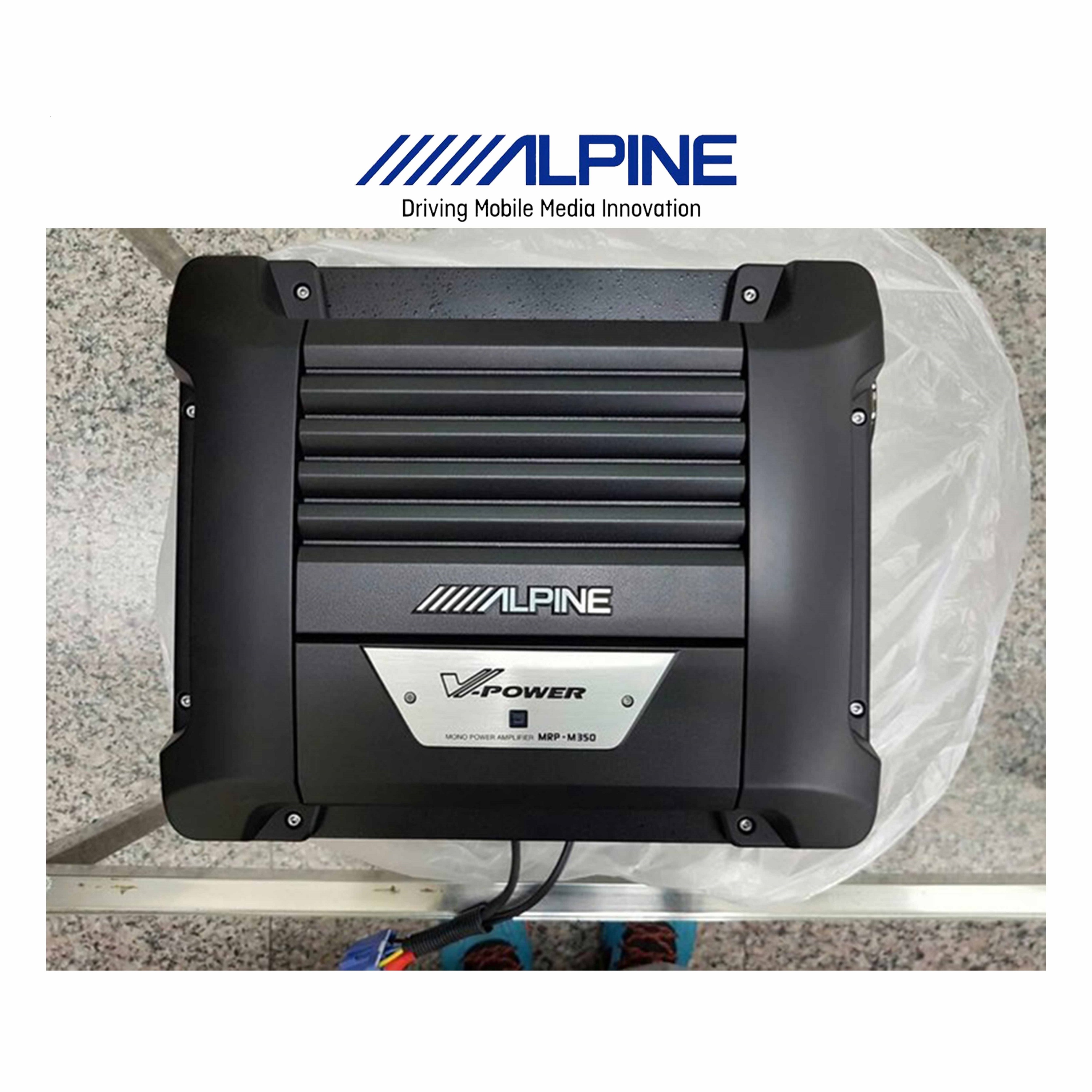 Alpine SWD-2000 Subwoofer Aktif built in Class D Powerful Monoblock ...