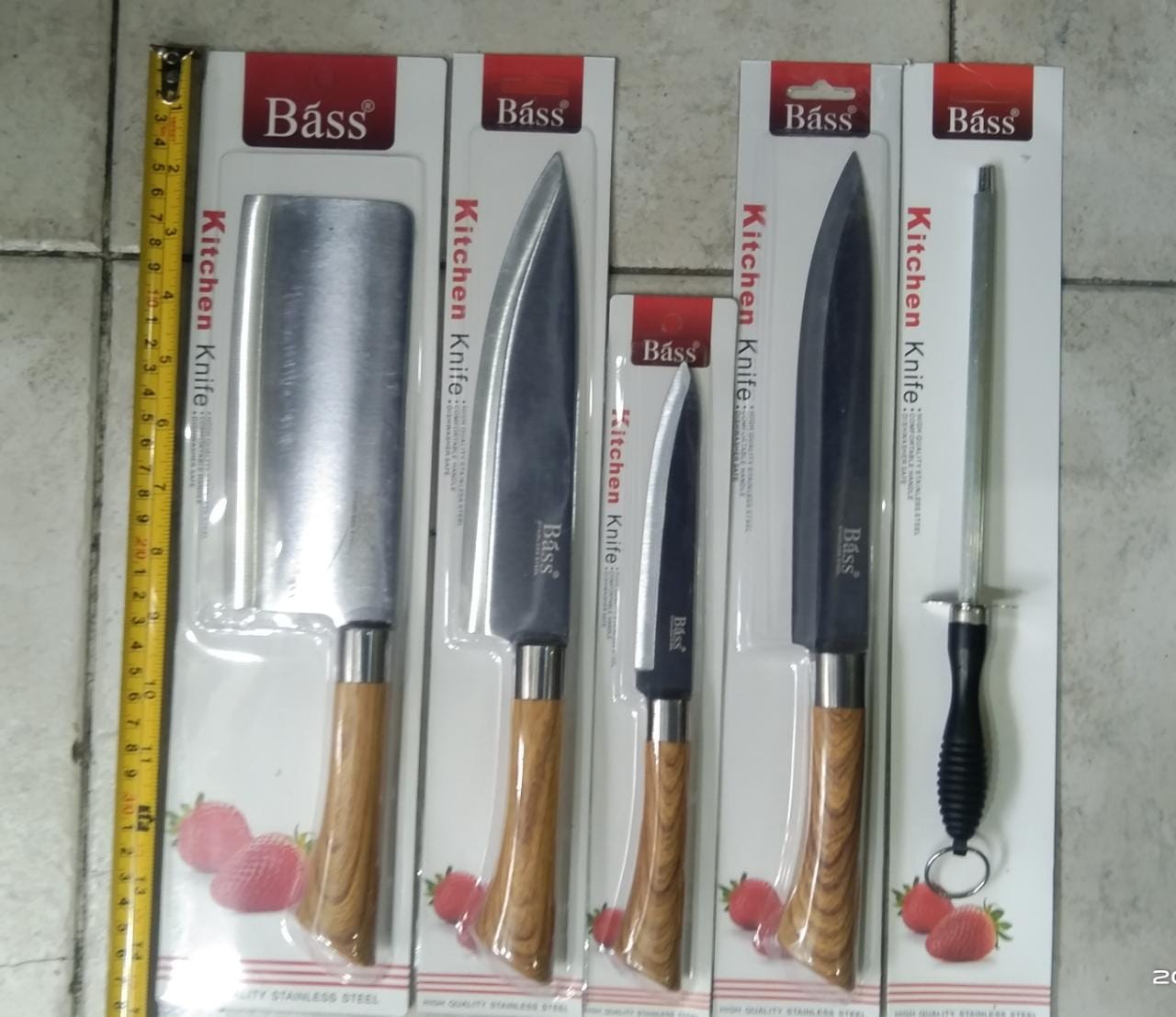 Set Pisau Dapur Lengkap Plus asahan stik pidau potobng pisau daging ...