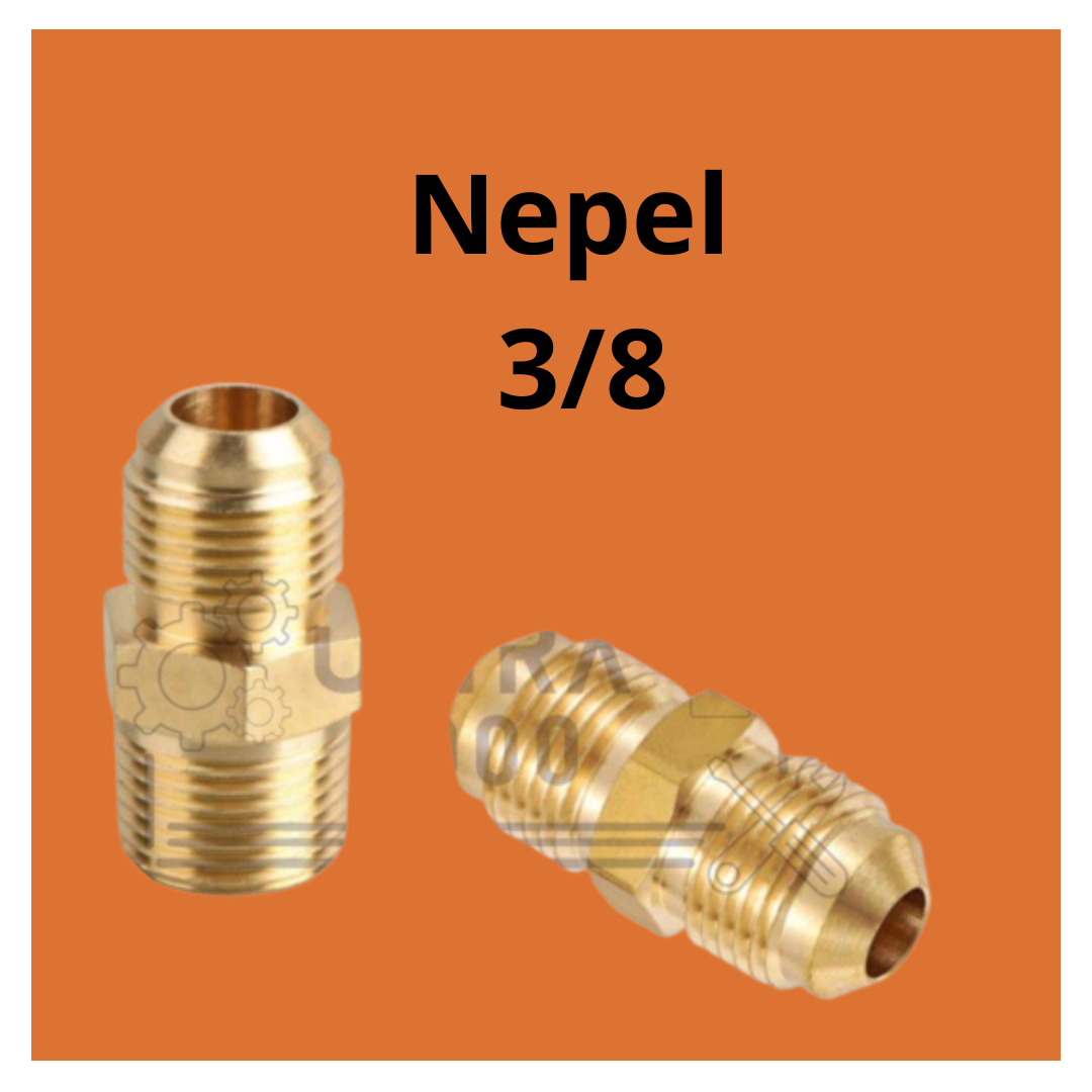 Double Nepel 3/8 / Nepel Ac Mobil Angin Kompresor / Nepel Sambungan ...