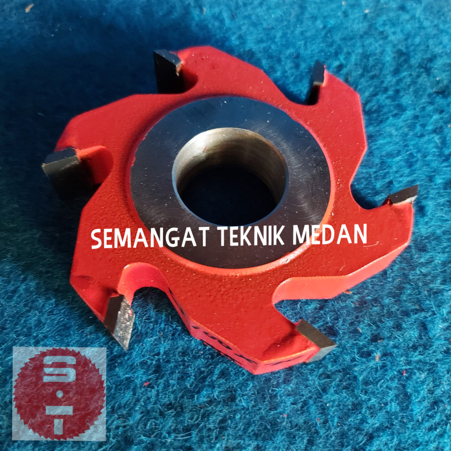 20mm MATA PISAU PROFIL SKONING SPONING SPINDLE KAYU 6 DAUN 125mm 20mm ...