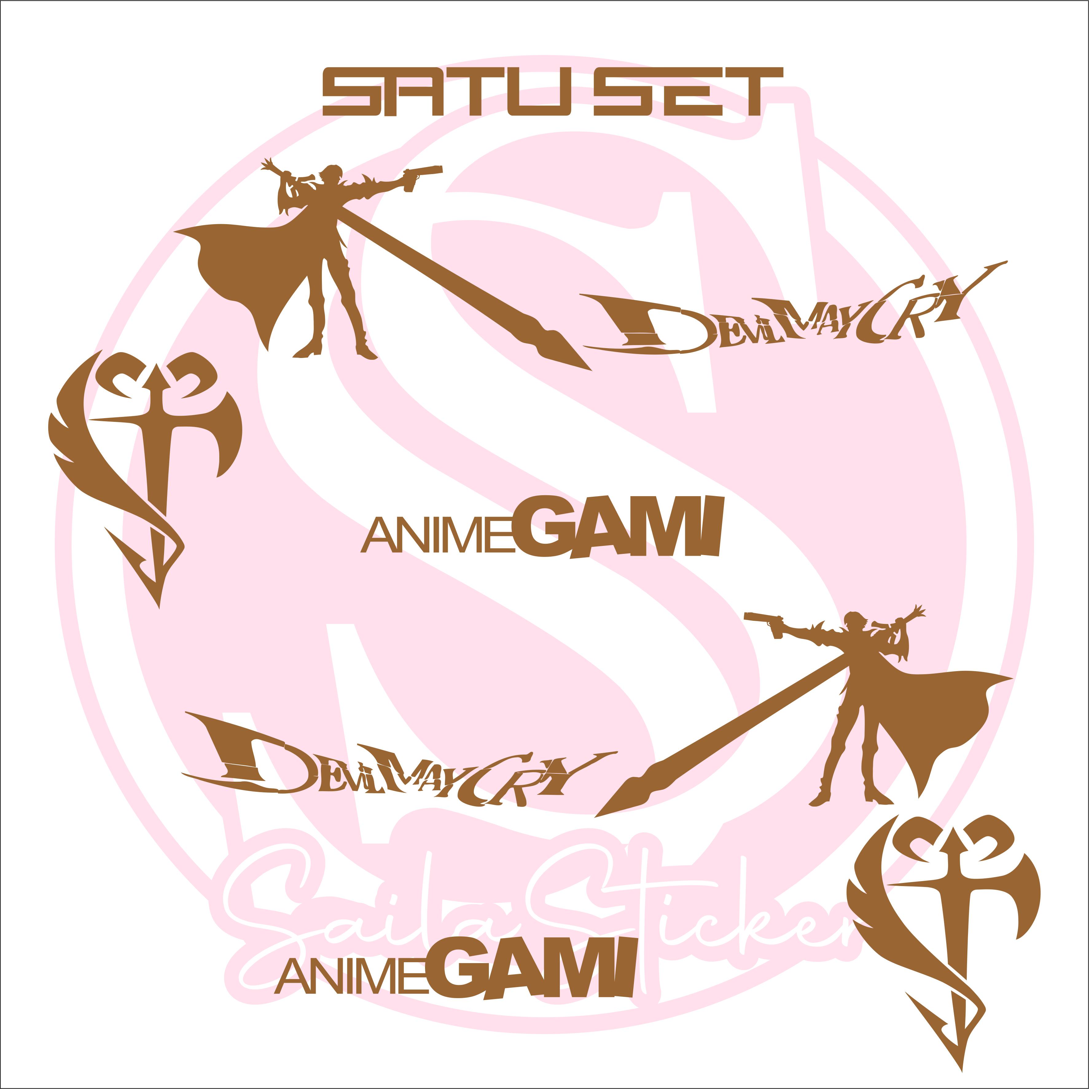 STICKER 171/STICKER CUTTING ANIME GAMI/STICKER MOTOR FAZZIO/STRIPING ...