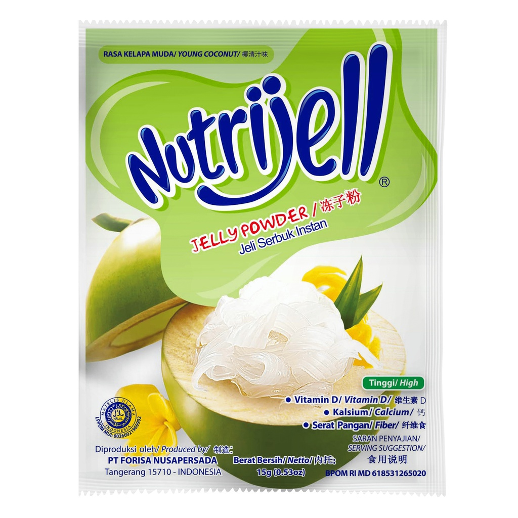 Nutrijell Nutrijel 10gram/Bubuk agar jelly pudding instan nutrijel ...