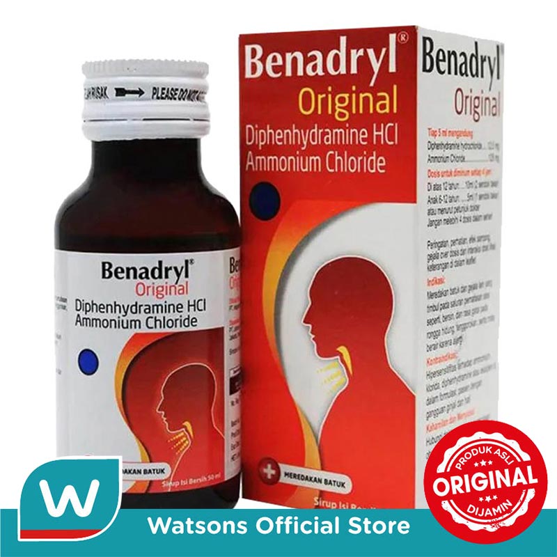 Benadryl Original 50ml | Lazada Indonesia