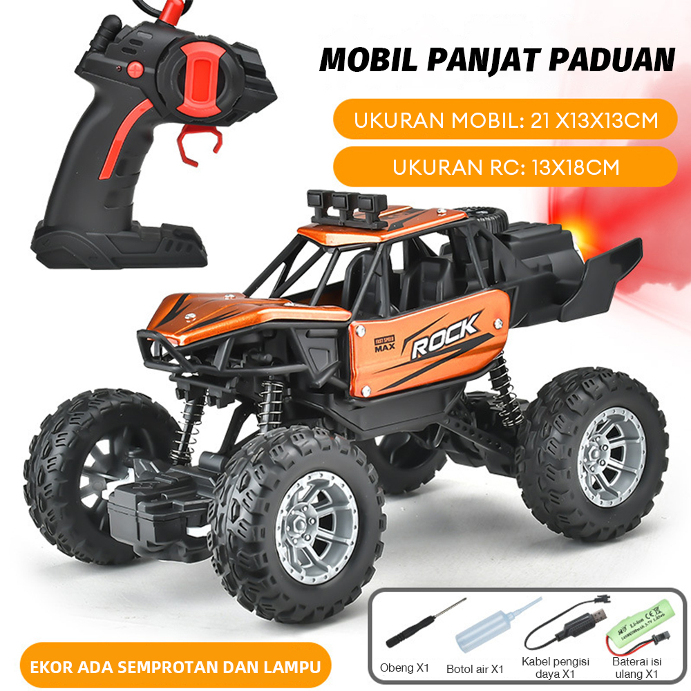 Mainan Mobil Remote Control off-Road Climbing 2WD Car RC Rock Dengan ...
