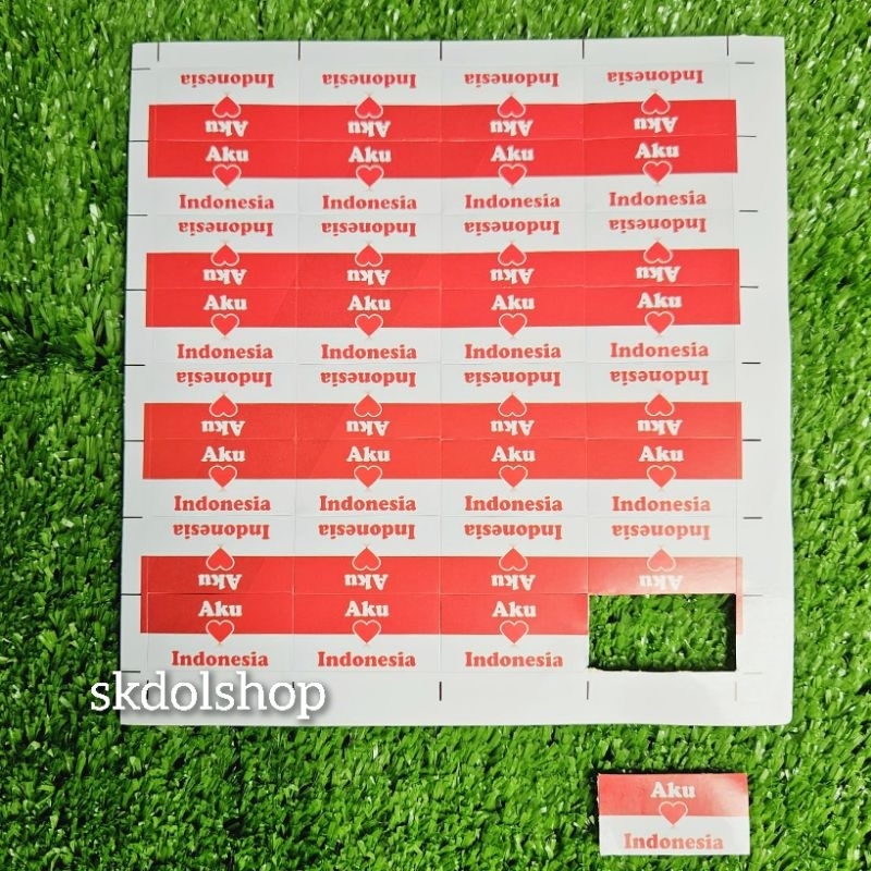 stiker pipi merah putih/stiker 17 Agustus/ stiker bendera-INDONESIA ...