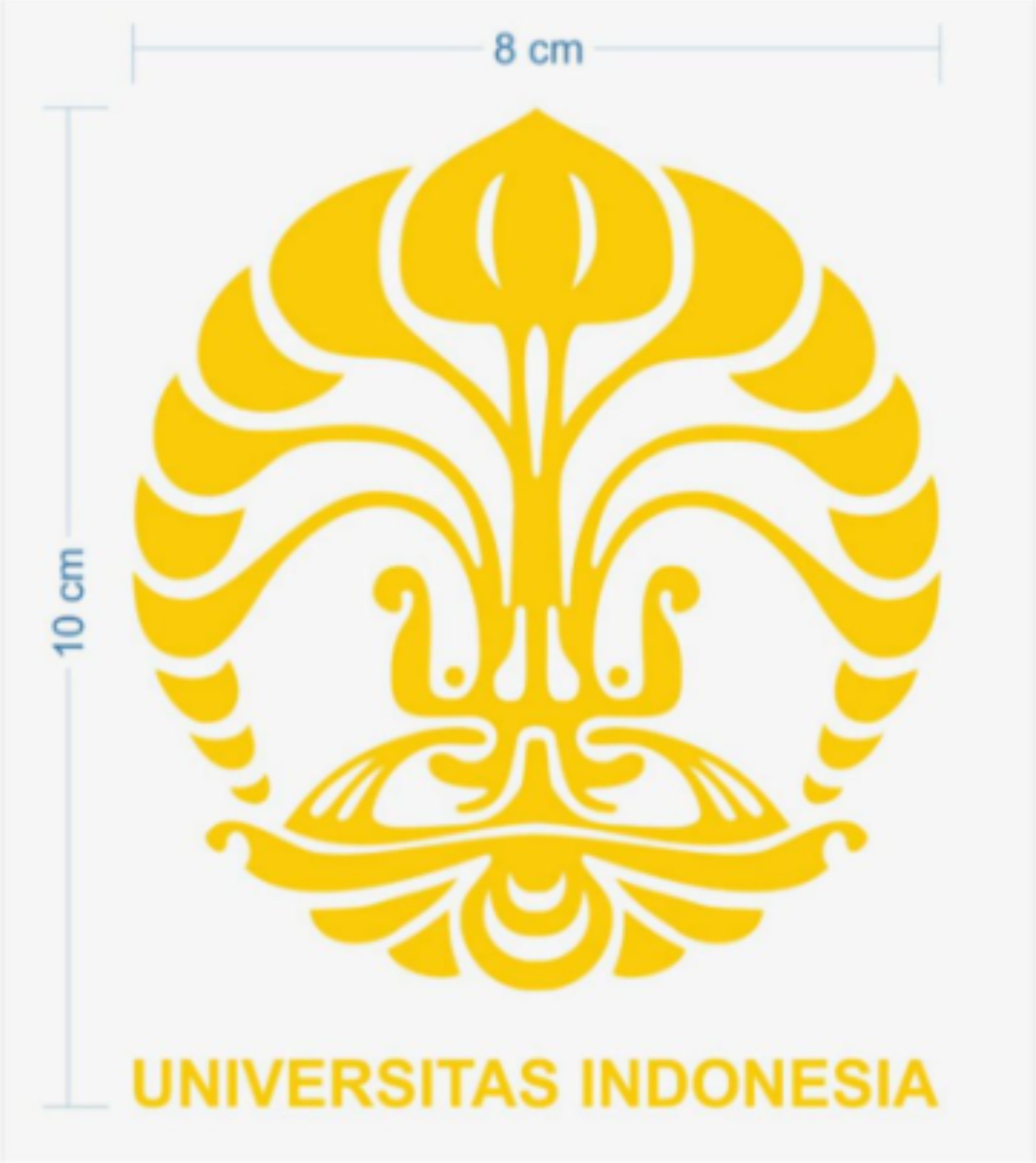 STICKER KAMPUS LOGO UI STIKER UNIVERSITAS INDONESIA PREMIUM QUALITY ...