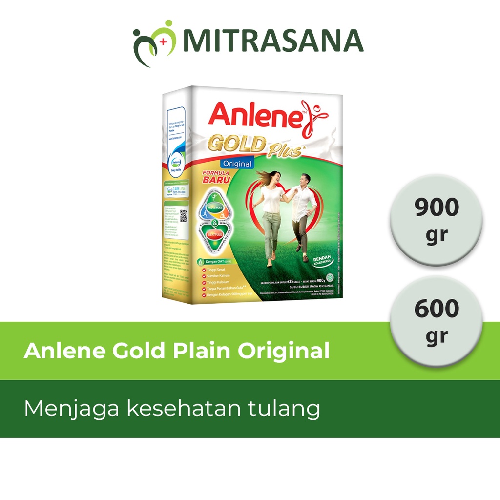 Anlene Gold Plain Original 900g | Lazada Indonesia