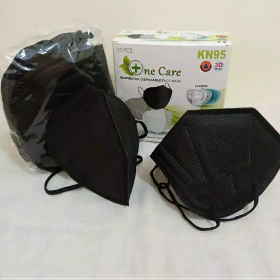 Masker KN95 HITAM ONE CARE Masker N95 Masker KN 95 HITAM Mask N 95 ...