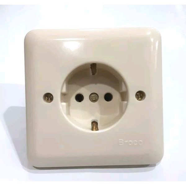 20 PCS Broco IB Stop Kontak Arde Cream 5511U New Gee Inbow Tanam ...
