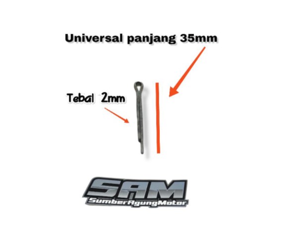 SPI PEN SPLIT PEN UNIVERSAL PANJANG 35 MM TEBAL 2MM | Lazada Indonesia