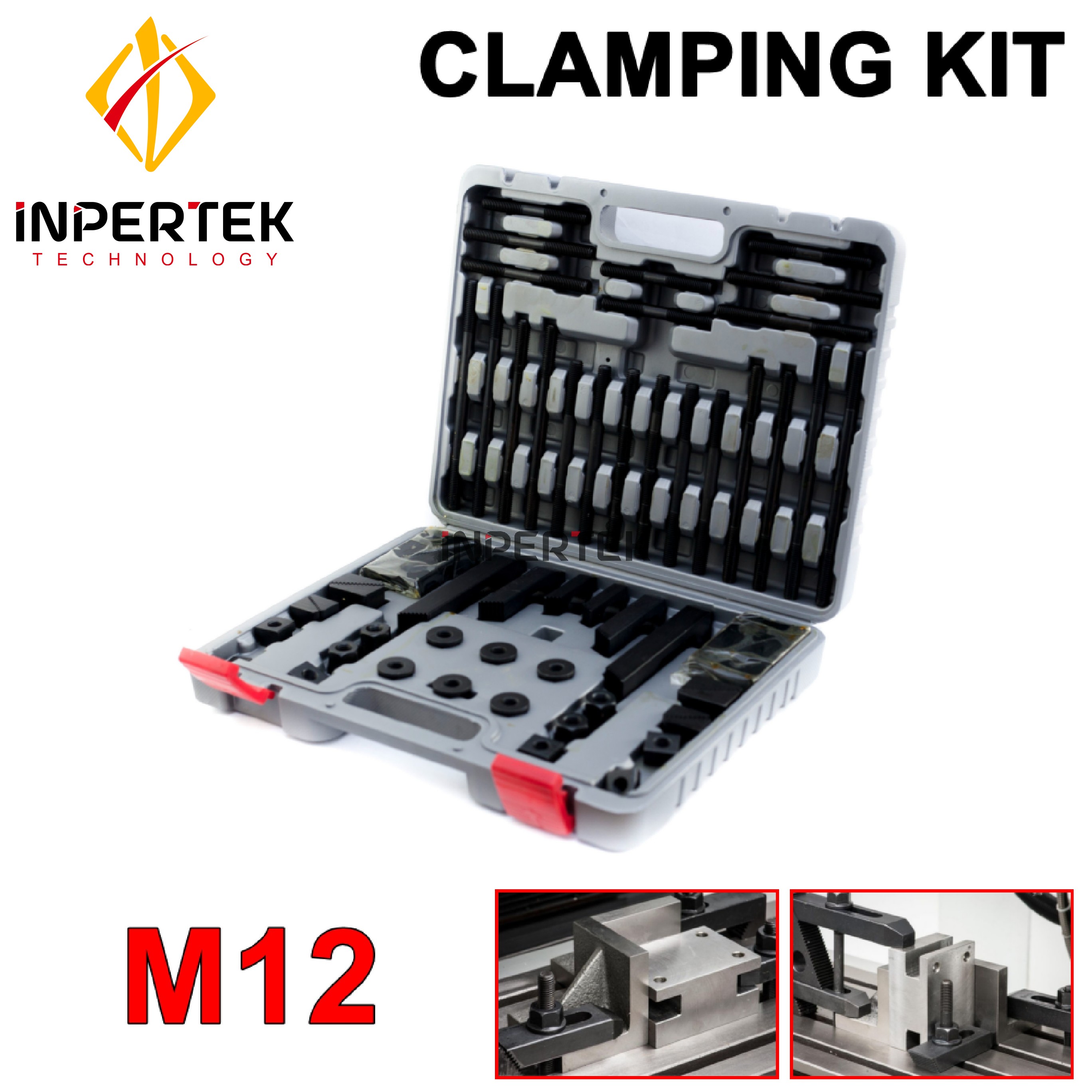 Clamping Kit M12 Clamp Set M 12 Klem Penjepit Mesin Milling Clemping ...