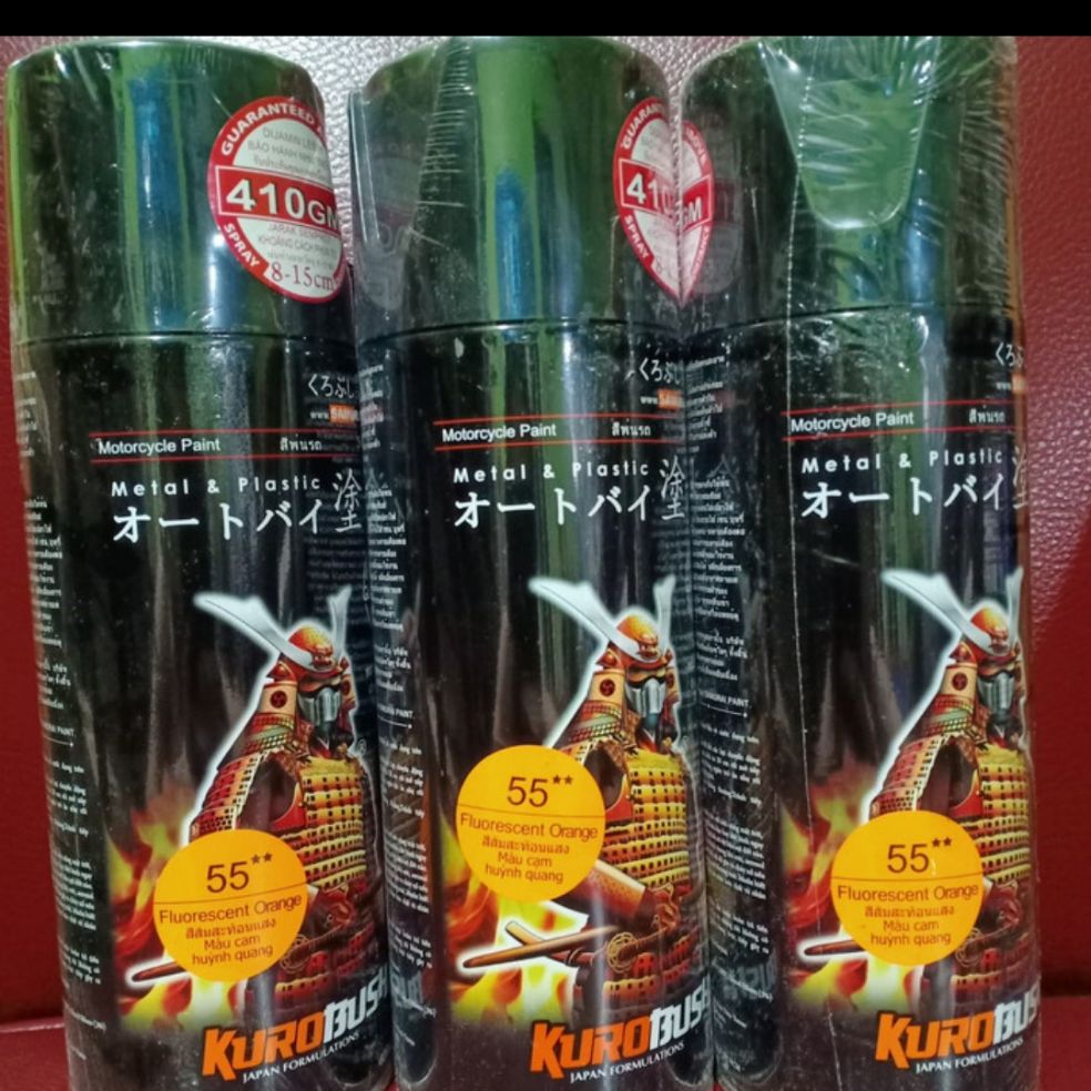 Pilok Cat Semprot Samurai Stabilo Orange / Oren Terang (55**) 400ml ...