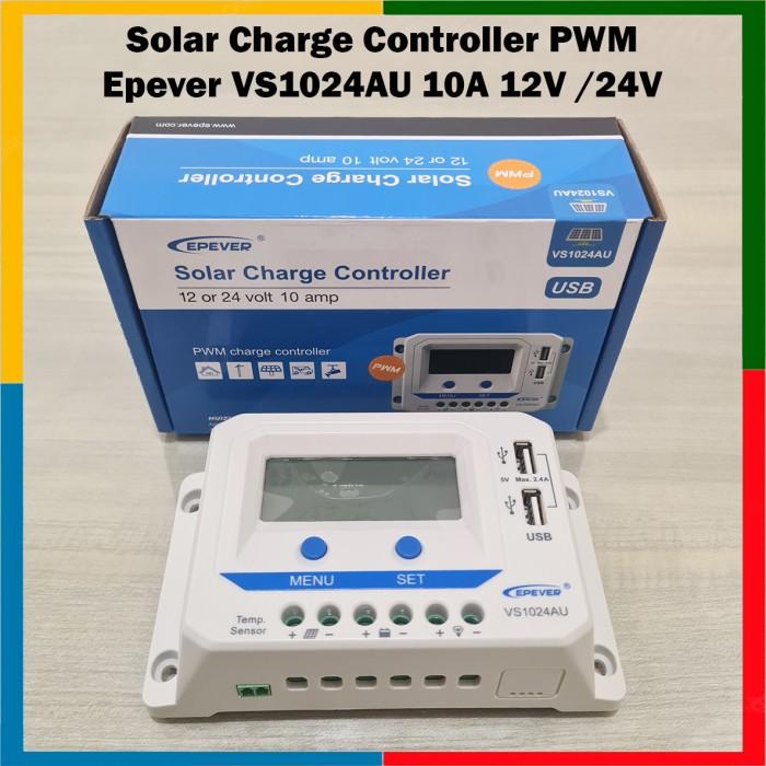 EPEVER VS1024AU PWM SCC SOLAR CONTROLLER 10A 12/24V AUTO - GENIUSSTORE9 ...