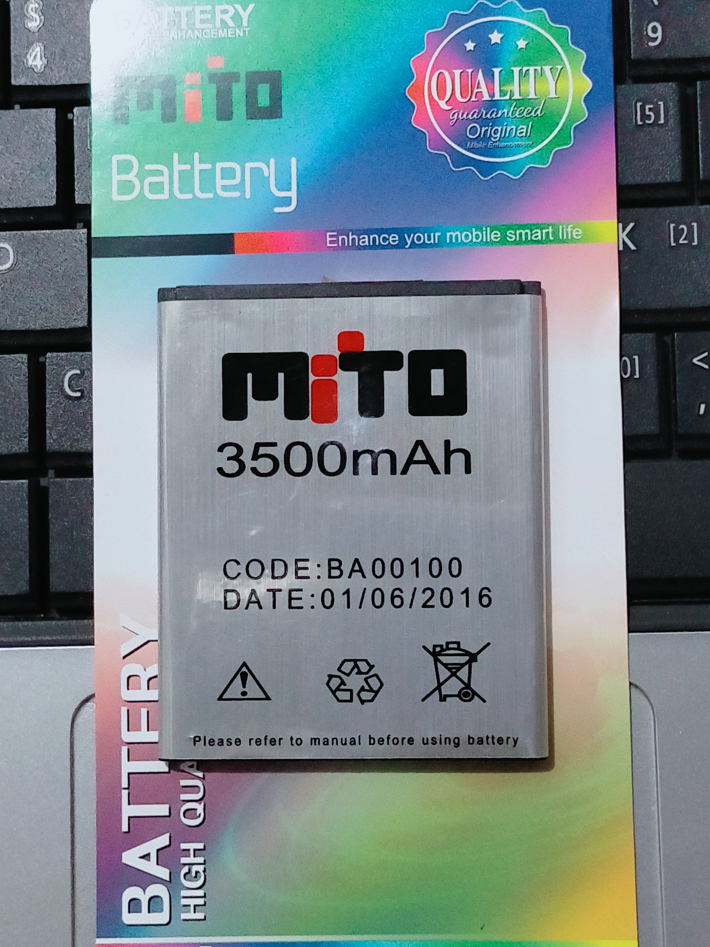 Baterai Batre Battery Mito A38 Fantasy Max BA00100 Original Battery Hp ...