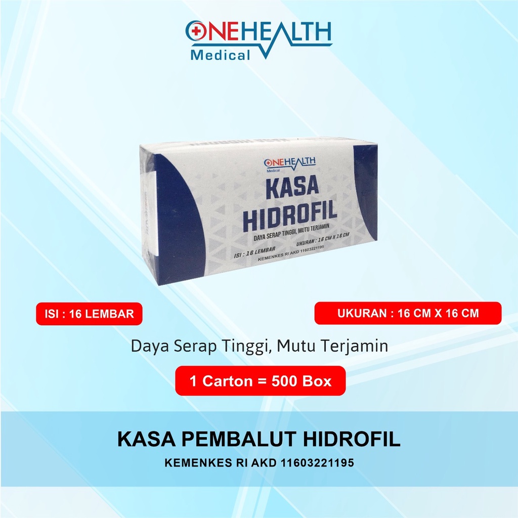 Kasa Hidrofil Medis Box Onehealth Plester Kasa Luka | Lazada Indonesia