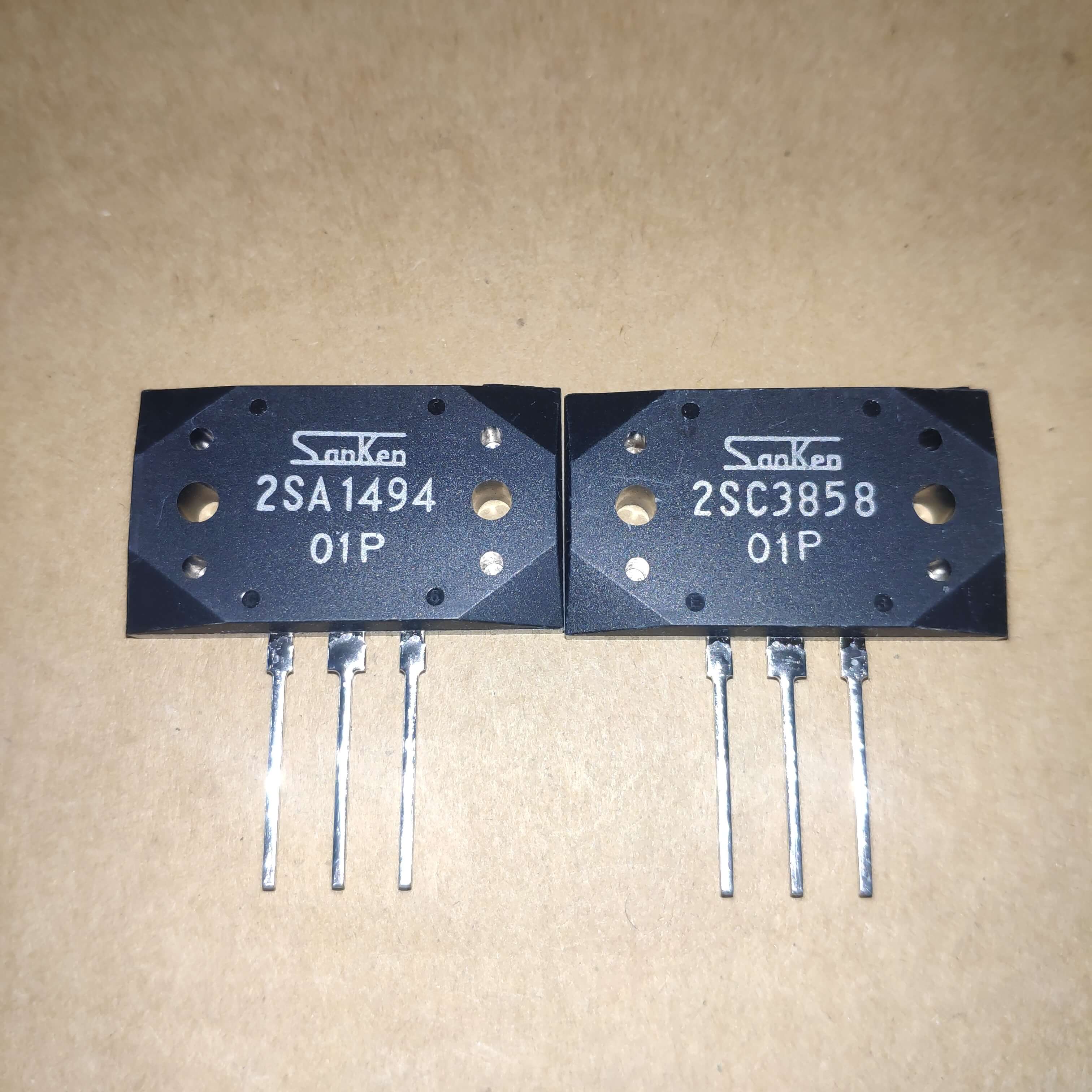 (1 set) Transistor Sanken Super 01P 2SA1494 2SC3858 Original. Tr Sanken ...