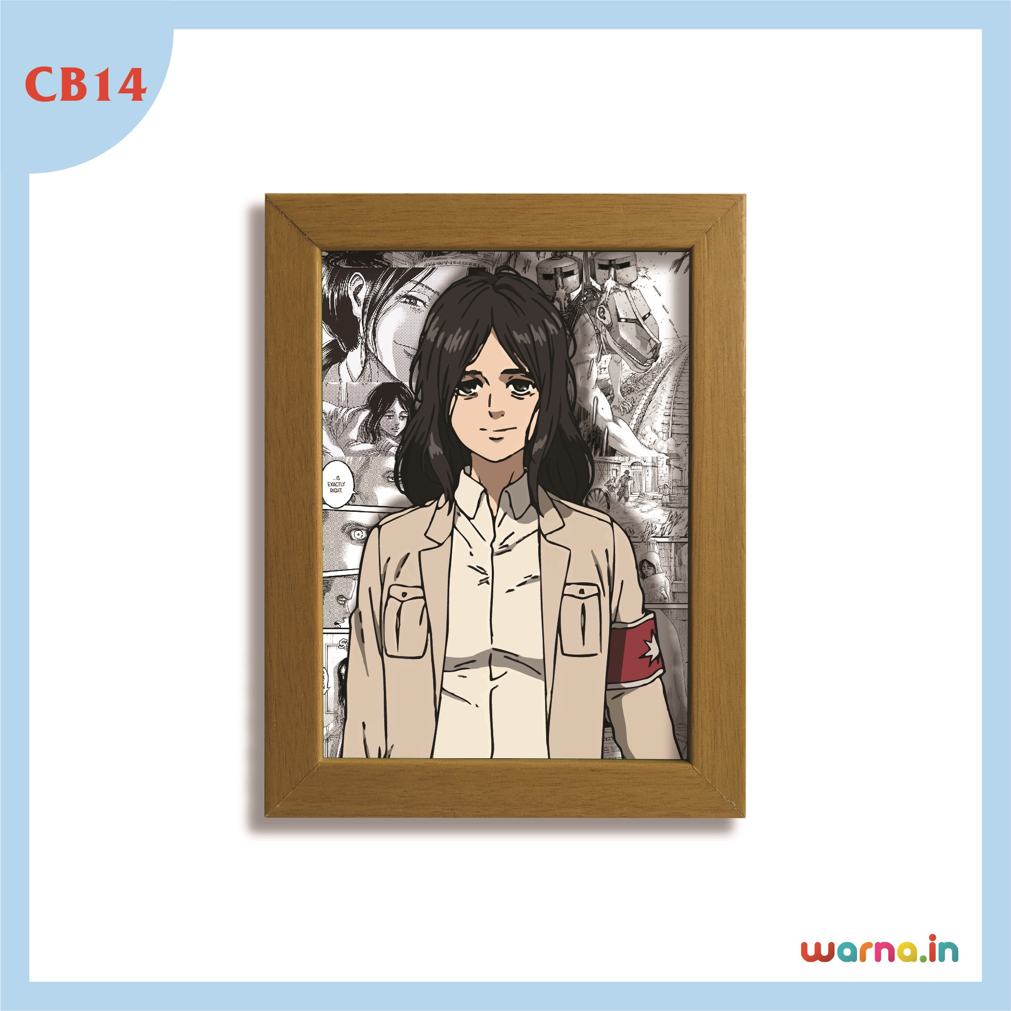 Attack on Titan / AOT Karakter II - Vector Art Design Walldecor Bingkai ...