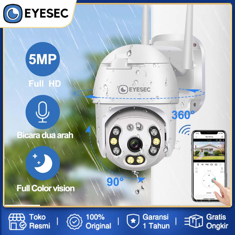 EYESEC Kamera CCTV 5MP FHD Outdoor WiFi IP Camera Wireless CCTV Bisa Di ...